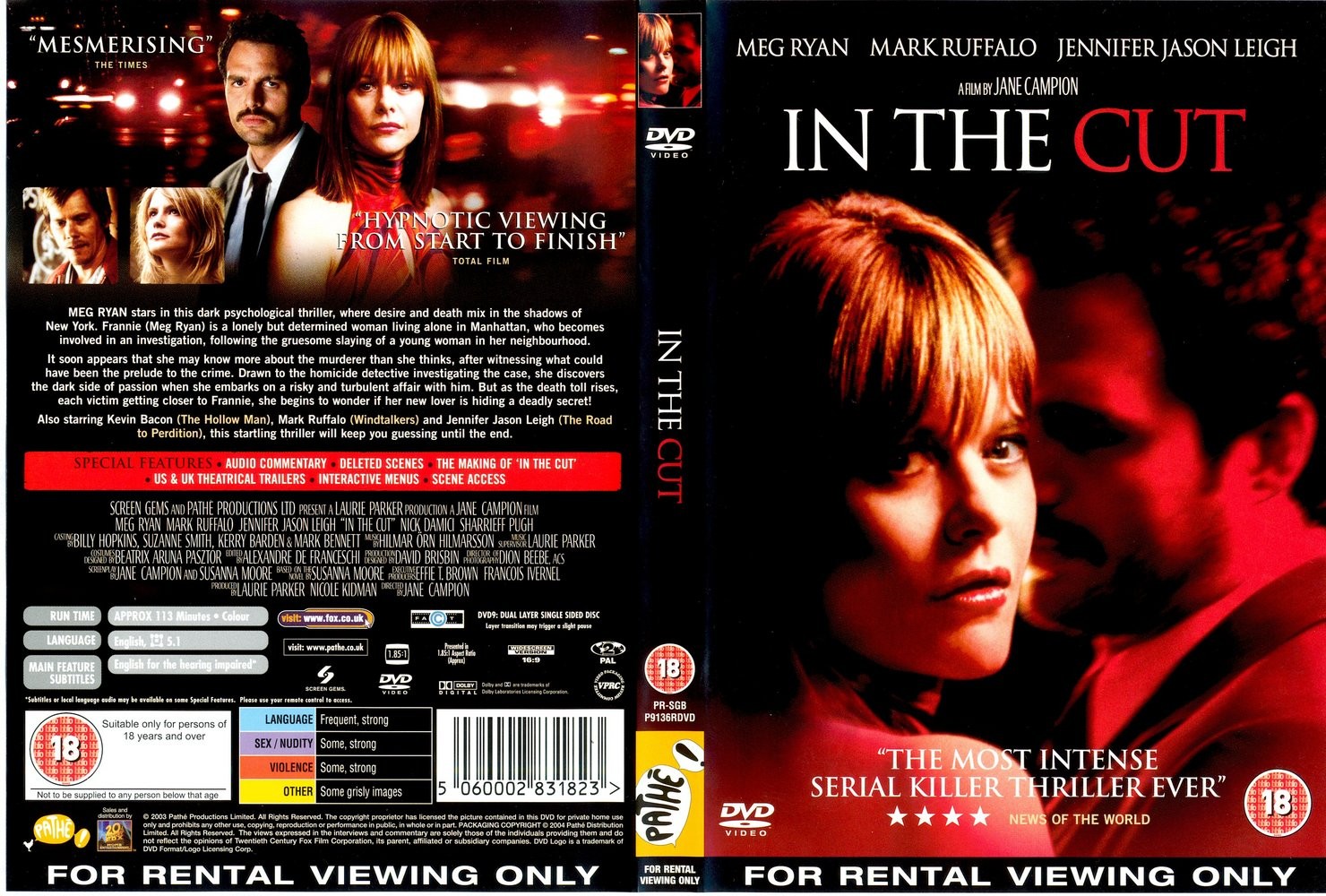 DVD Lables: in The Cut